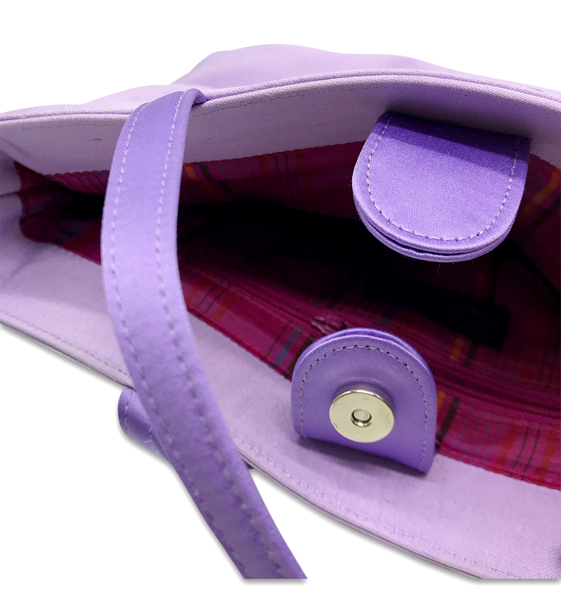 Small Raw Silk Handbag – Lilac – Wearenotashop