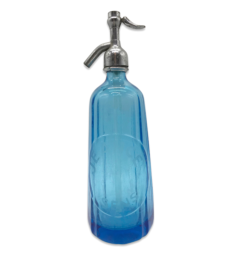 Vintage Seltzer Soda Syphon In Stunning French Blue Glass – Wearenotashop