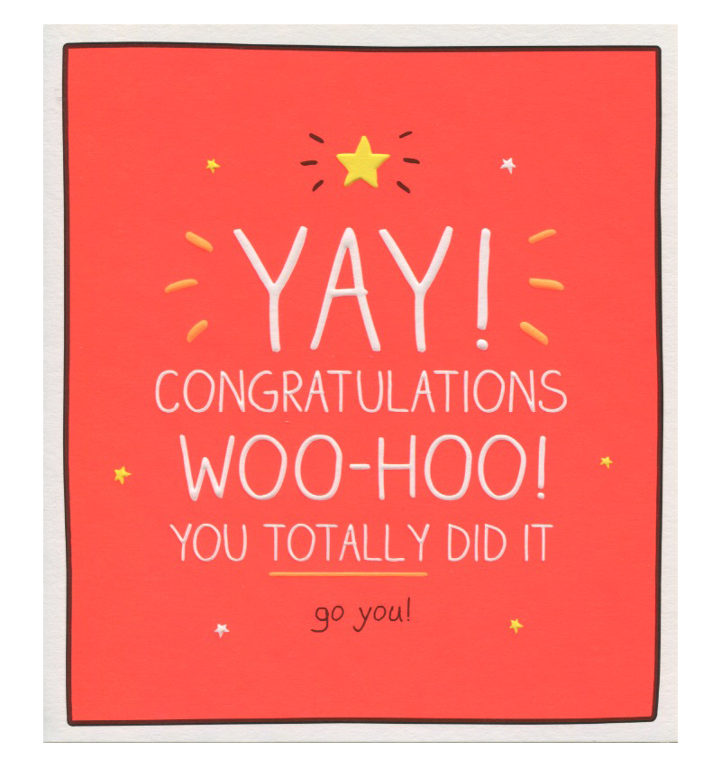 YAY Congratulations – Wearenotashop