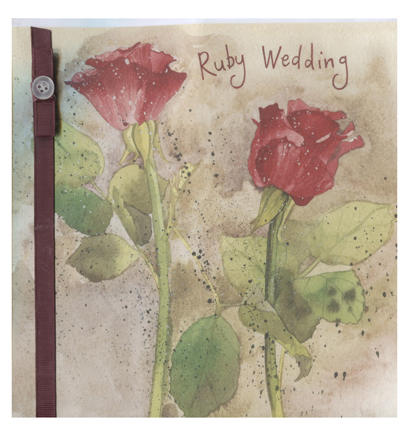 Extra Large Ruby Wedding Card – Wearenotashop