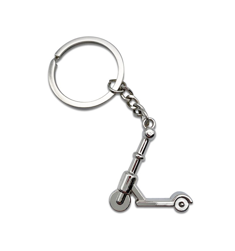 Right On trend! Kick Scooter Metal Keyring – Chrome Finish – Wearenotashop