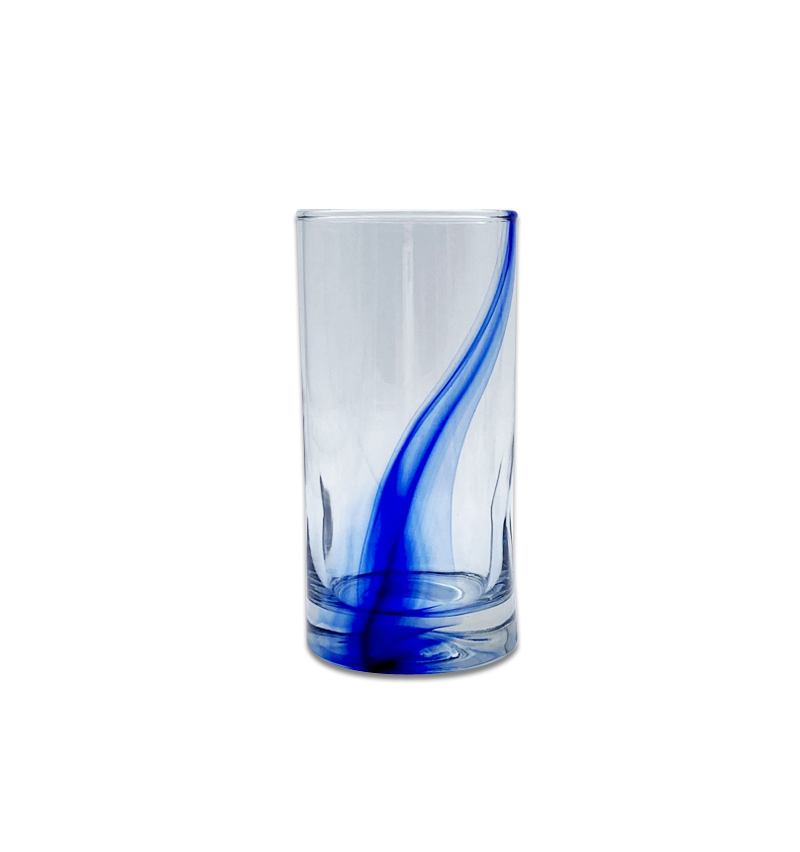 Set Of Six Libbey Blue Ribbon Impressions Glasses – Three Tumblers Plus ...