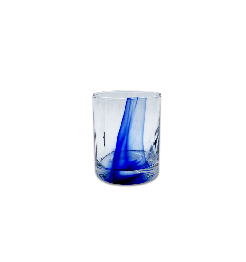 Set Of Six Libbey Blue Ribbon Impressions Glasses Three Tumblers Plus Three Whisky Rock
