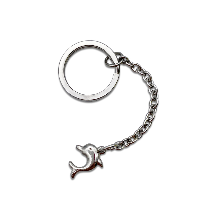 Stainless Steel Keyring – Dolphin – Wearenotashop