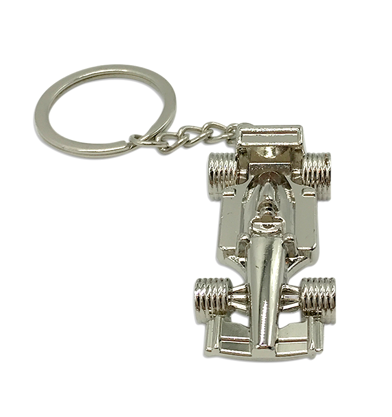 Silver Zinc Racing Car Keyring – Wearenotashop
