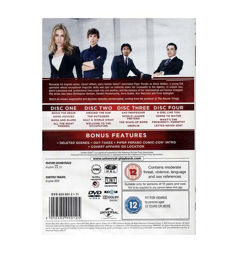 Covert Affairs – Season 2 – Under Cover Girl – DVD – 12 – Wearenotashop