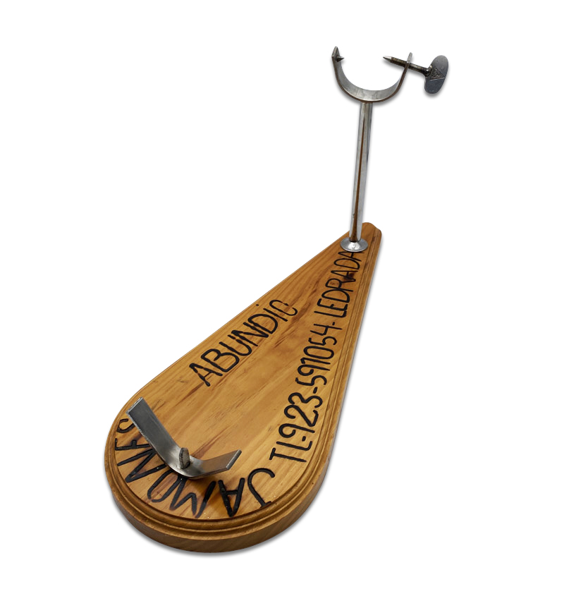 Spanish Wooden Ham Holder With Metal Supports – Wearenotashop