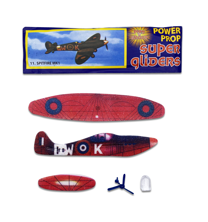 Play And Shoot Light Power Prop Super Glider – Spitfire MK1 – Wearenotashop