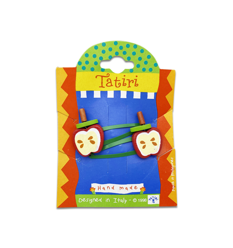 Two Hand Made Apple Hair Clips – Wearenotashop