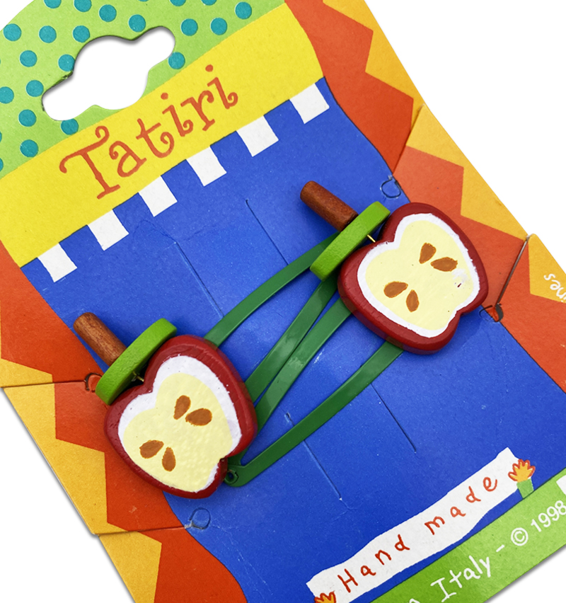 Two Hand Made Apple Hair Clips – Wearenotashop