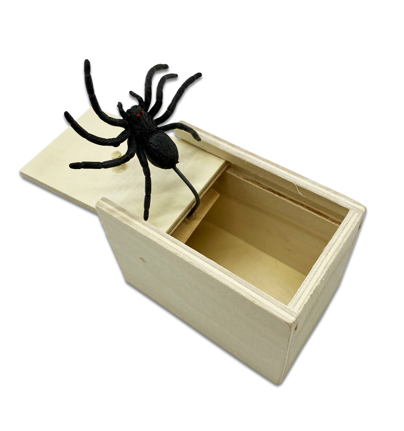 Wooden Surprise / Joke Spider Box – Wearenotashop