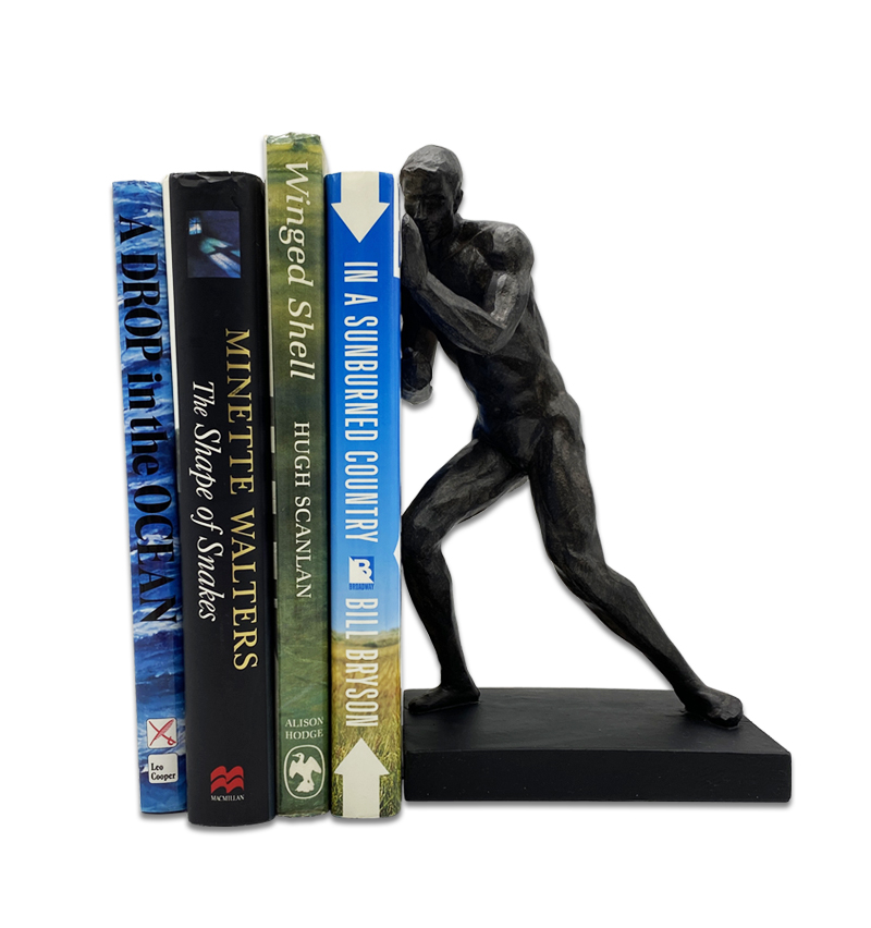 Single Bronze Effect Bookend – Men Can Do Anything! – Wearenotashop