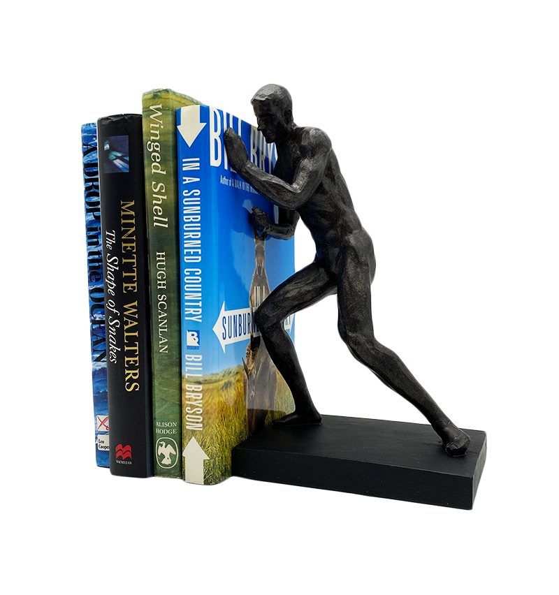Single Bronze Effect Bookend – Men Can Do Anything! – Wearenotashop