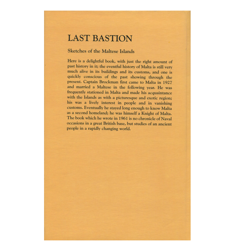 Last Bastion: Sketches Of The Maltese Islands By Eric Brockman ...