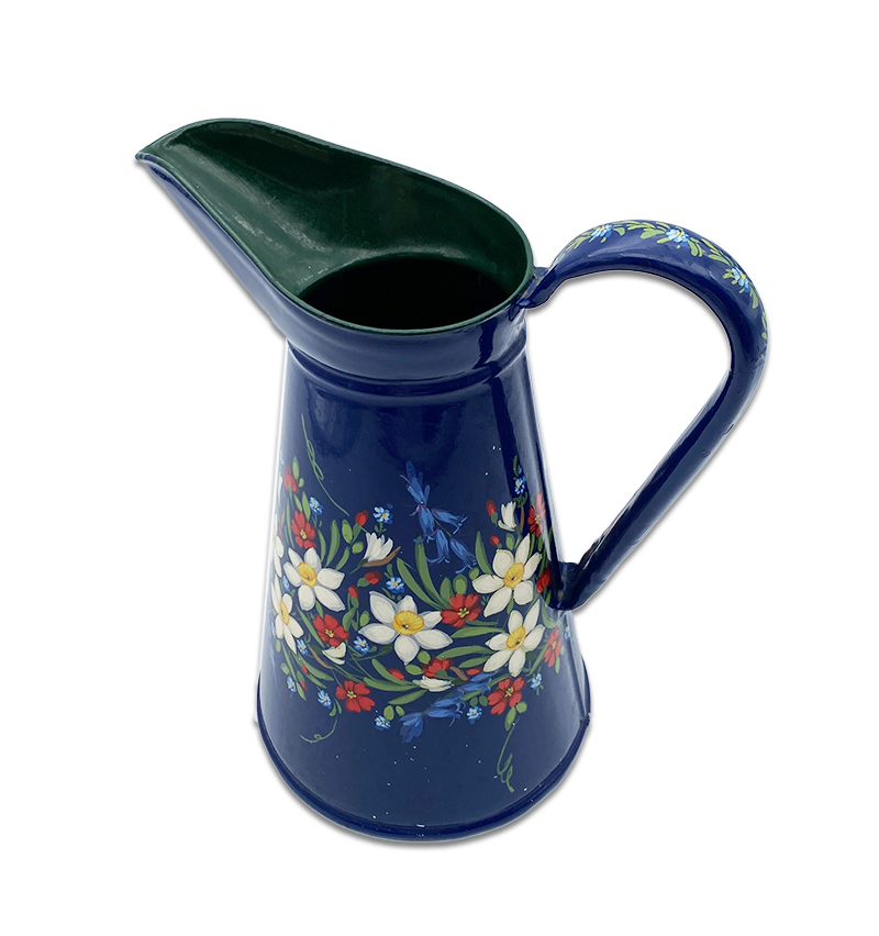 Vintage Hand Painted Metal Jug – Wearenotashop