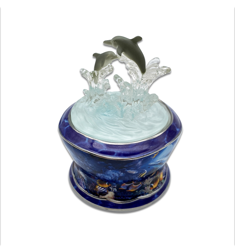 Vintage ‘Dolphin Majesty’ Music Box By Christian Riese Lassen – Circa ...