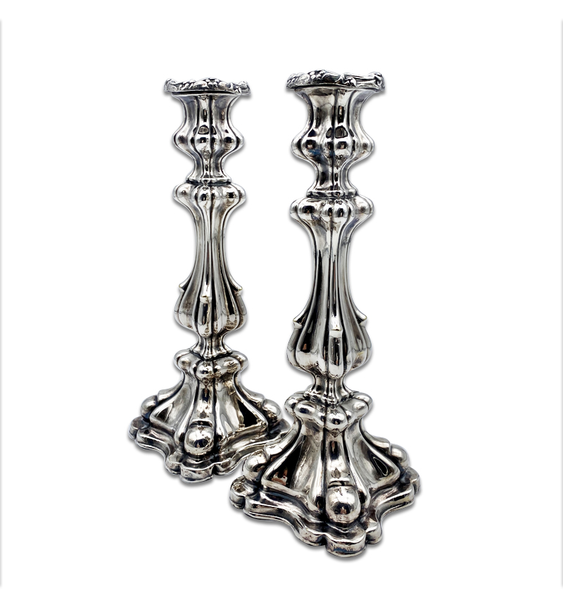 Vintage Pair Of Norblin Polish Silverplated Candlesticks – Wearenotashop