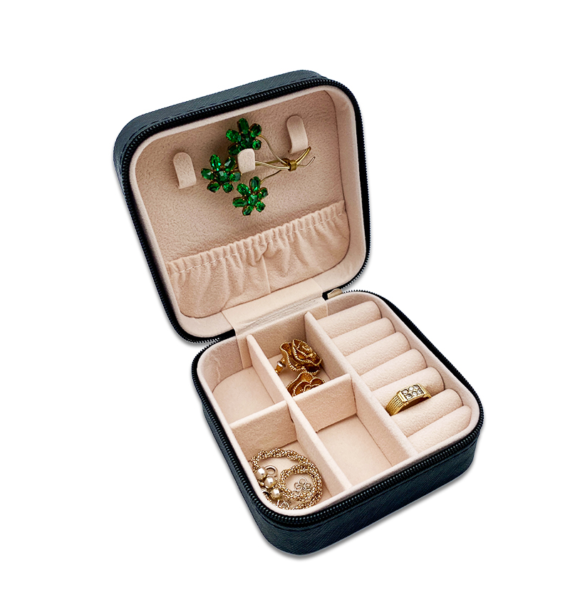 Mini Jewellery Travel Case / Organiser – Black – Wearenotashop