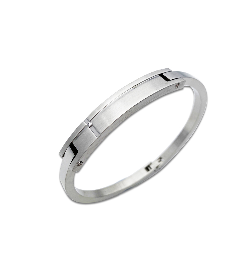 Contemporary Silver Metal Bangle – Wearenotashop