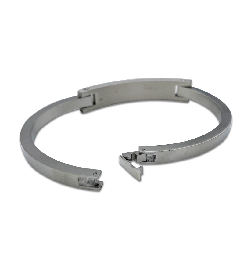 Contemporary Silver Metal Bangle – Wearenotashop