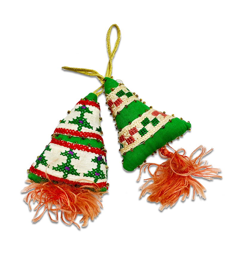 Two Vintage Hanging Christmas Tree Decorations – Handcrafted South ...