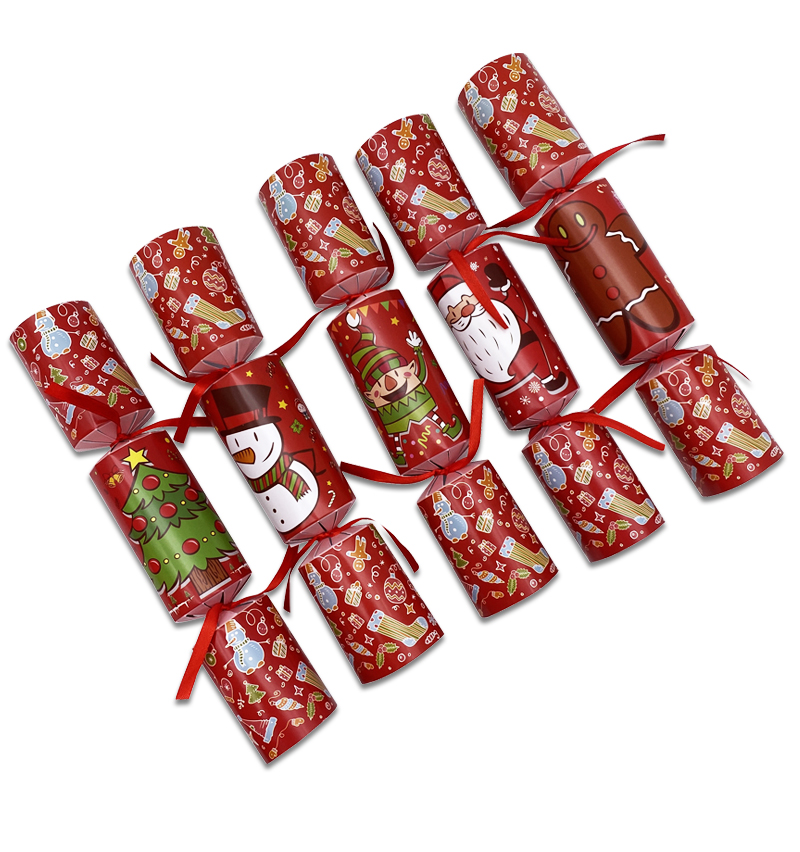 Box Of Ten No – Snap Children’s Bright Red Christmas Crackers ...