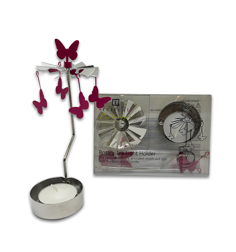 Rotary Tea Light Holder With Butterflies – Wearenotashop