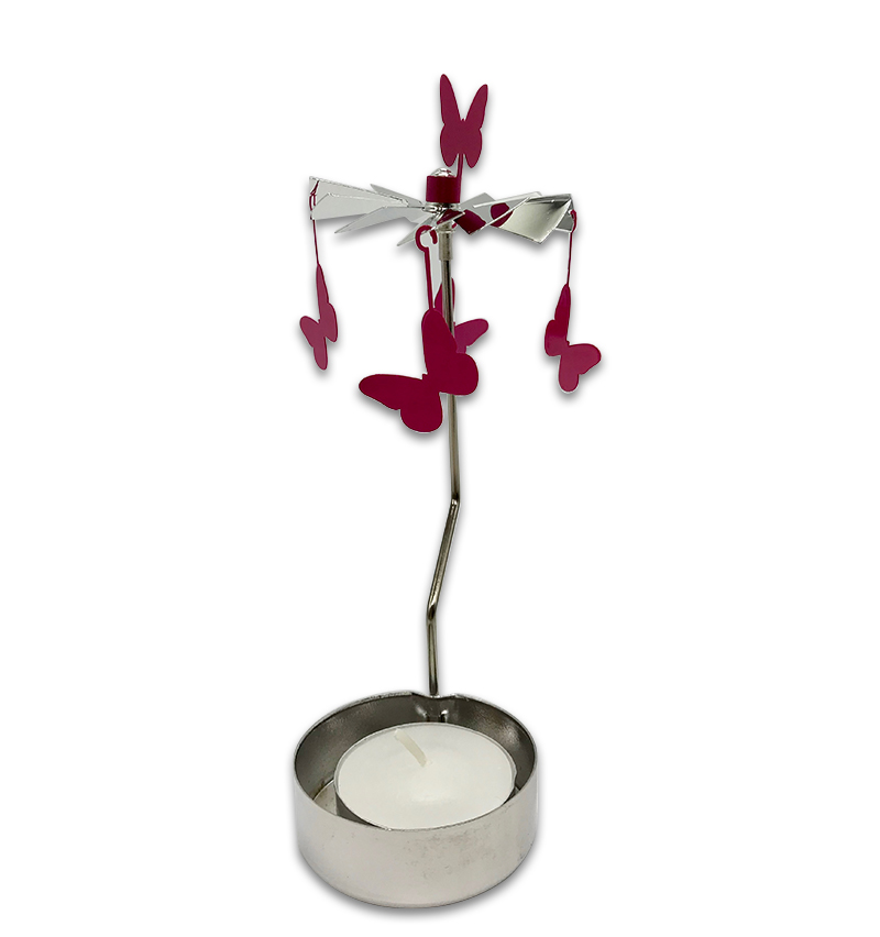 Rotary Tea Light Holder With Butterflies – Wearenotashop