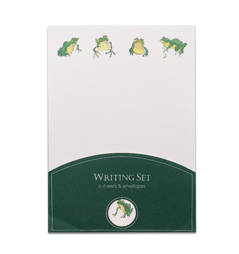 Googly Frogs Writing Set – Set Six Sheets Of Frog Headed Paper With ...