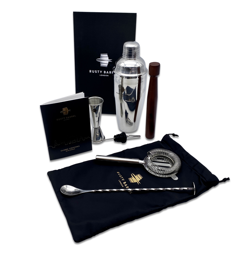 Mayfair Cocktail Making Set – Stainless Steel Seven Piece By Rusty ...