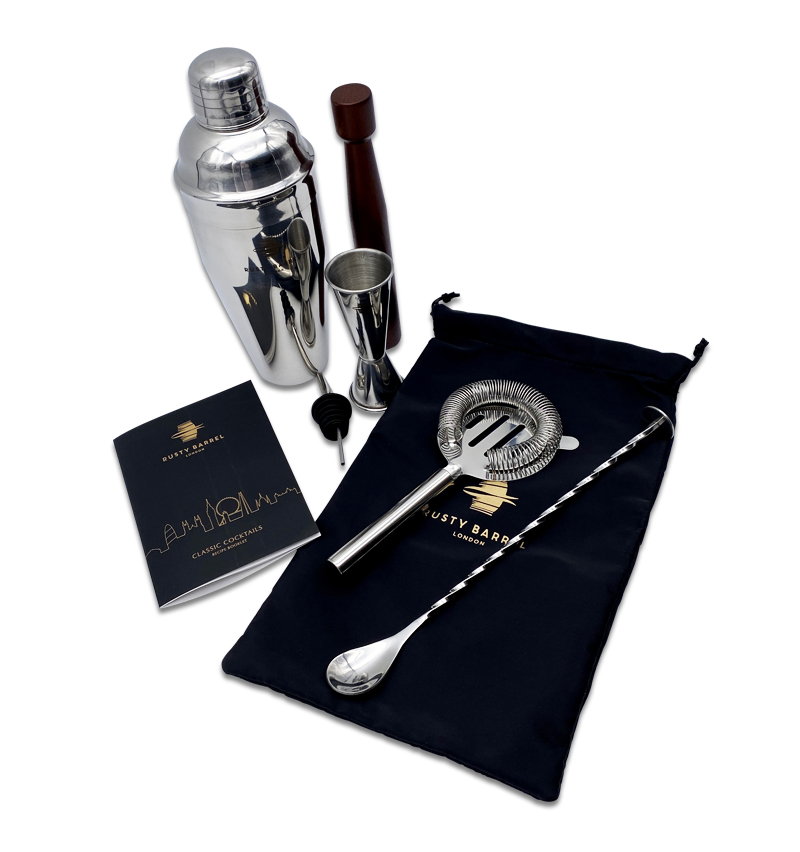 Mayfair Cocktail Making Set – Stainless Steel Seven Piece By Rusty ...