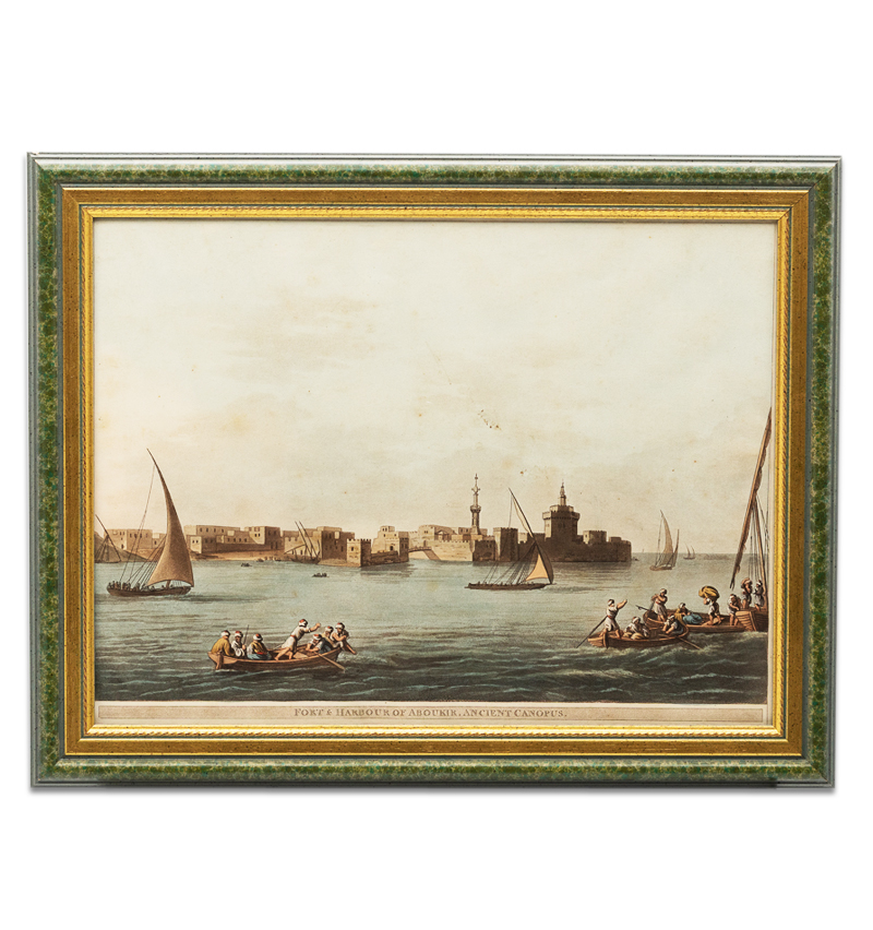 Fort and Harbour of Aboukir, Ancient Canopus 1804– Luigi Meyer ...
