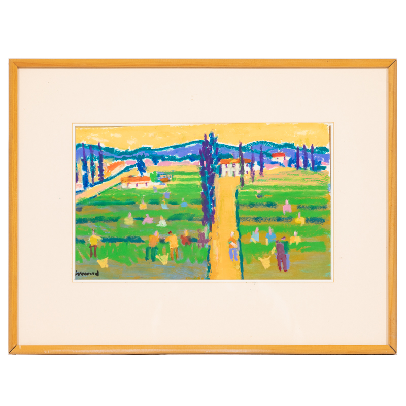 Vineyard Workers – Pastel and Paint – Derek Inwood – Wearenotashop