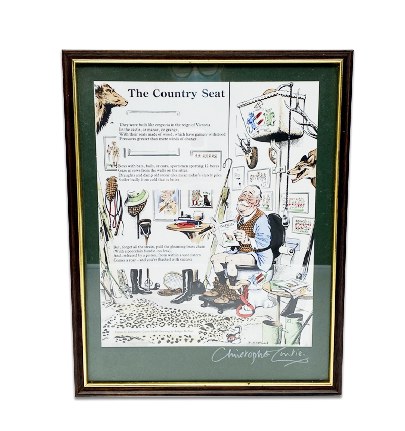 Vintage Print ‘The Country Seat’ With Verse By Christopher Curtis And ...