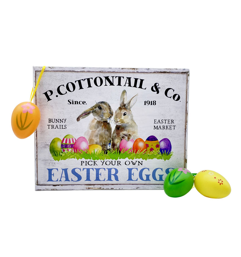 Rabbits Easter Egg Sign – Perfect For Easter Egg Hunts – Wearenotashop