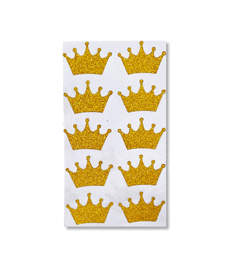Thirty Gold Glitter Crown Vinyl Stickers – Wearenotashop