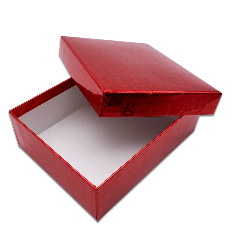 Hologram Foil Gift Box In Sparkling Red – Wearenotashop
