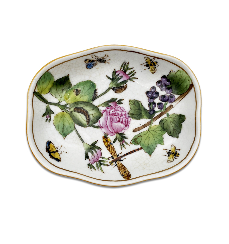 Ceramic India Jane Insects And Floral Trinket Dish – Wearenotashop