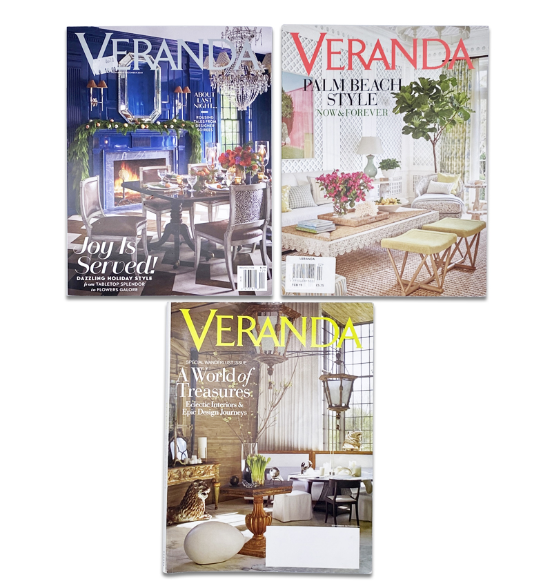 Three Veranda Magazines – 2018/2019/2021 – Wearenotashop