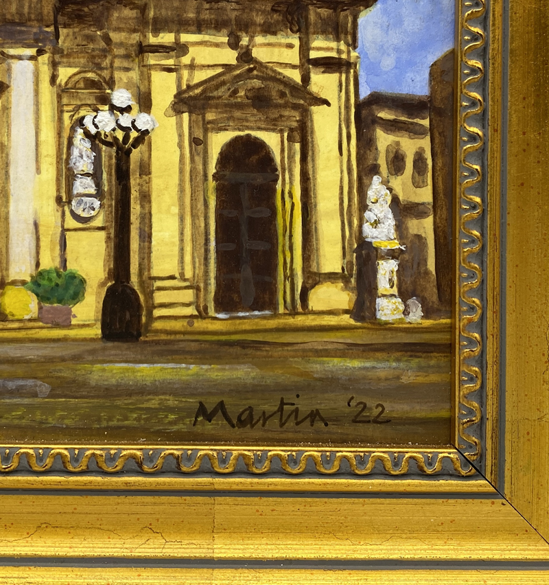 St Paul’s Church, Rabat – acrylic on board by Martin Scicluna ...
