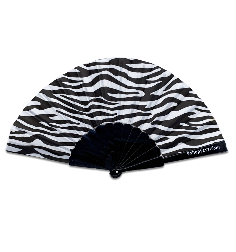 Zebra Print Folding Fan – Wearenotashop