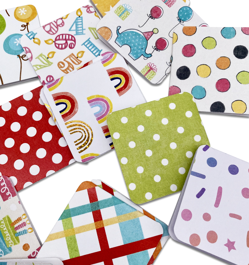 Packet Of Twenty Five Pretty Assorted Mini Gift Cards – Wearenotashop