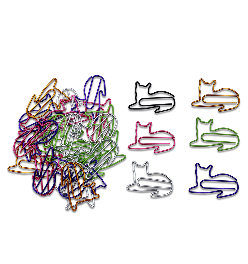 Thirty Kitten / Cat Paper Clips – Assorted Colours – Wearenotashop