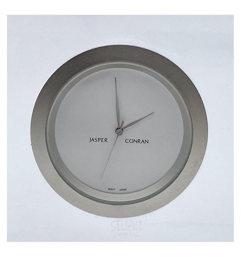 Vintage Jasper Conran At Stuart Crystal Desk / Table Clock – Circa Late ...