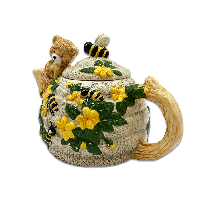 Vintage Ceramic Beehive Teapot With Bear And Bees – Circa 1980s ...