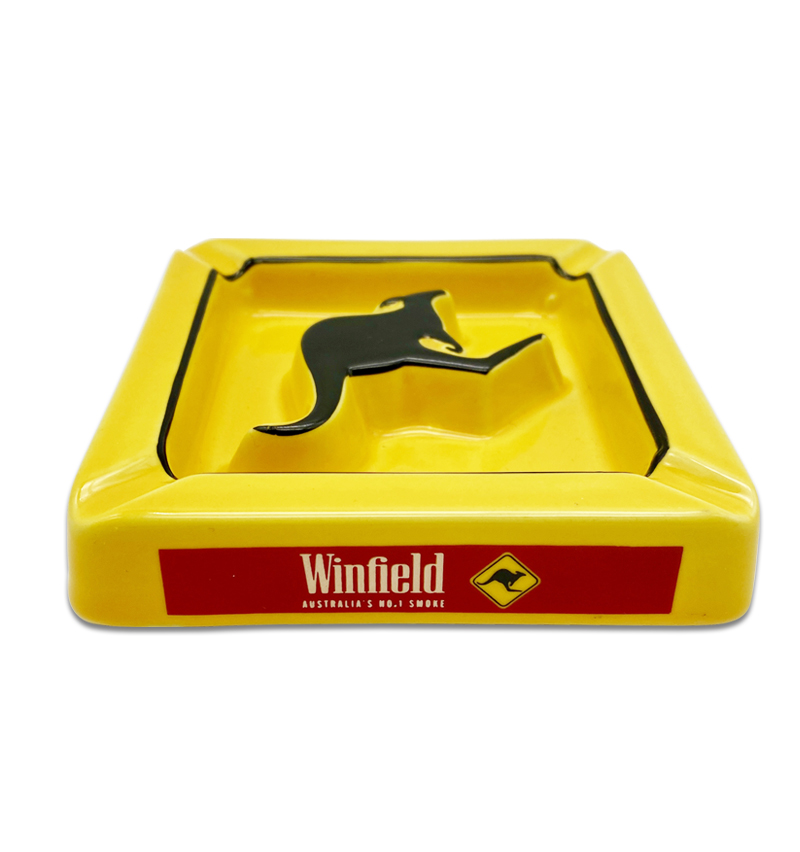 Vintage Ceramic Winfield Advertising Ashtray – Yellow – Circa 1980s ...